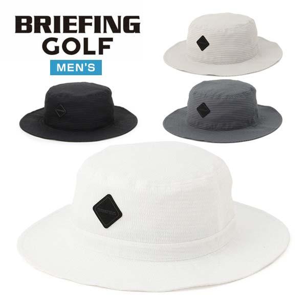 BRIEFING Golf おすすめ オススメ ゴルフ用品 ラウンド用品 帽子 ヘッドウェア アクセサリー 男性 通気性 シアサッカー 蒸れにくい 上質 日差し対策 軽量 シンプル ロゴ 上品 サイズ調整 ドローコード スタイリッシュ ホワ...