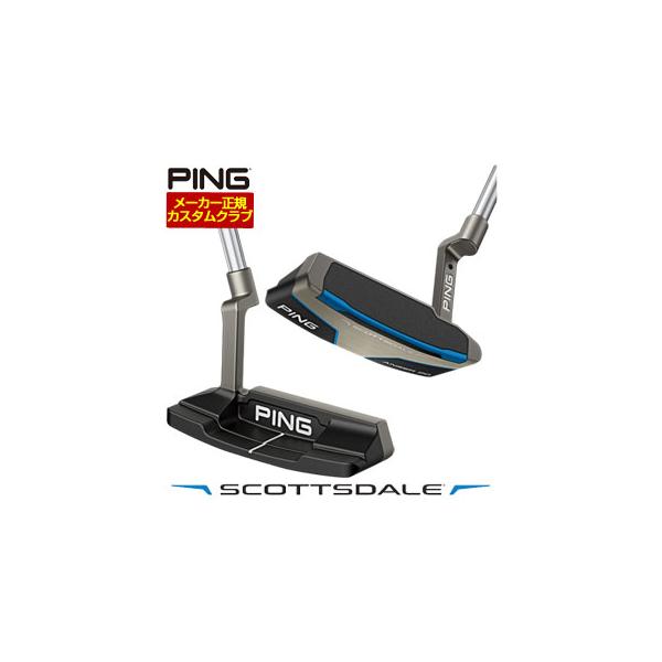 PING Scottsdale Putter ピン スコッツデール スコットデール パター Anser2D アンサー2D PING PP58 BLK BLU BLACK BLUE MIDSIZE PP-58 ブラック ブルー ミッドサイズ ...