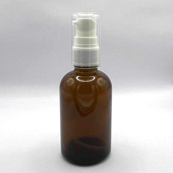 Ｄシリーズ ガラスポンプ容器 60ml品番：D4911参考価格：528円(税込)528円(税込)お薦めする、Dシリーズ褐色ポンプ瓶60ml　日本製ですPRODUCT INTRODUCTION商品説明内容量（入数）：1本