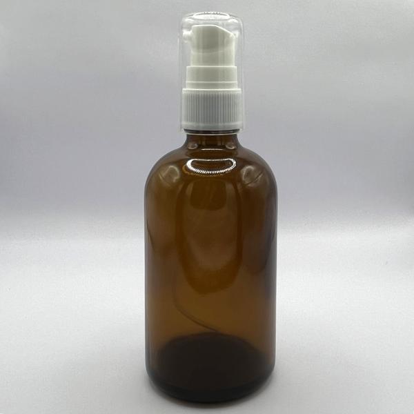 Ｄシリーズ　ガラスポンプ容器 100ml品番：D4912参考価格：550円(税込)550円(税込)お薦めする、Dシリーズ褐色ポンプ瓶100ml　日本製ですPRODUCT INTRODUCTION商品説明内容量（入数）：1本