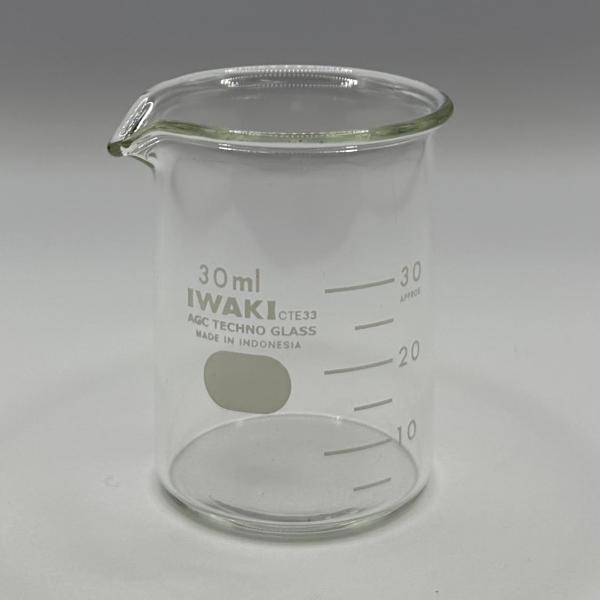 ガラスビーカー 30ml IWAKI製品番：T8004参考価格：792円(税込)792円(税込)耐久性に優れた国産ガラス製ビーカーPRODUCT INTRODUCTION商品説明内容量（入数）：1個