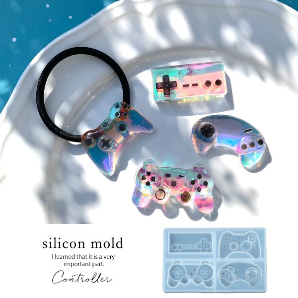 リアルなのに小さくてとっても可愛い！ブローチやヘアゴムやバッグチャームに♪※作品見本はオーロラシートを入れて制作しました^^黒い部分は着色剤を使っています。○数量：1個○サイズ：型約62×98mm○素材：シリコン（表記のサイズは目安です。実...