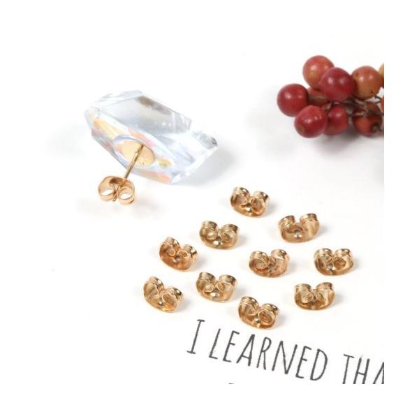 バタフライキャッチ5ペアセットです＾＾○数量：10個○サイズ：約6×4mm○カラー：きれいめゴールド（表記のサイズは目安です。実際の寸法は個々に若干異なる場合がございます。）★ゆうパケット配送OK (ただし、代金引換ご希望の方、ゆうパケット...