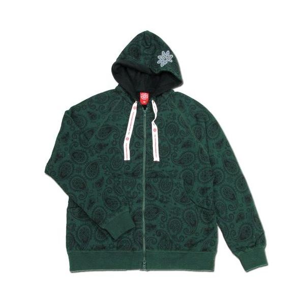 【発売日：2014年09月01日】表地にペイズリー柄が総柄プリントされたヘンプオーガニックコットン天竺生地＋裏地には暖かなフリース素材を使用した軽量で保温性抜群のダブルジップパーカーです。フード部にはワンポイントでTHCロゴのリフレクタープ...