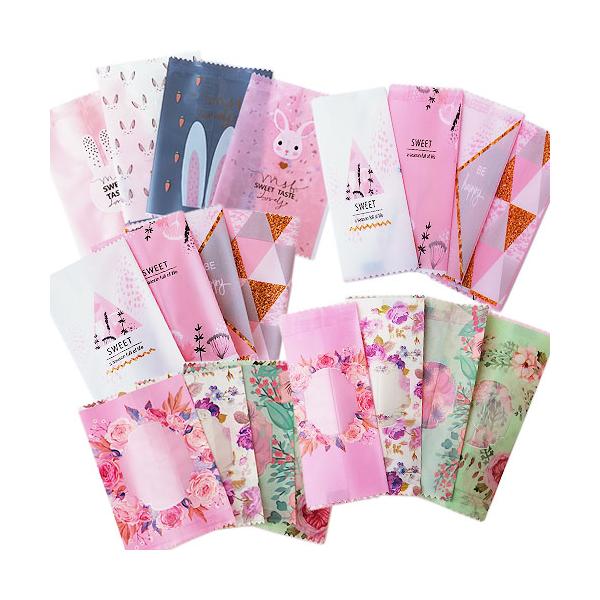 ■商品内容サイズ(縦×横)：【A】約8.5×5.5cm程度【B/C】約9.5×4cm程度【D/E】約10×7cm程度素　材：CPP個　数：約100枚※枚数は前後します※こちらの商品はシーラー等を使用して密閉するタイプとなります。※折れ目やク...