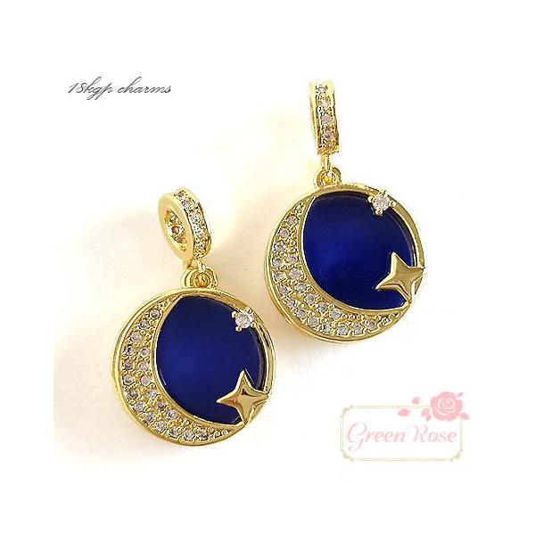 ■商品情報サイズ：(縦×横×厚み)約21×13×6mm程度 ※カンを含むカラー：ゴールド素材：真鍮、ジルコニア、アクリル数量：1個