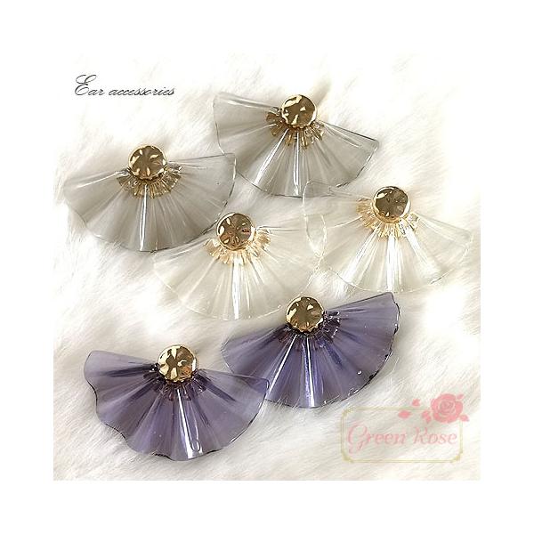 ■商品情報サイズ：(縦×横×厚み/ポスト長さ)約24×40×5mm/9mm程度カラー：画像をご参考ください。素材：アクリル、真鍮数量：1ペア