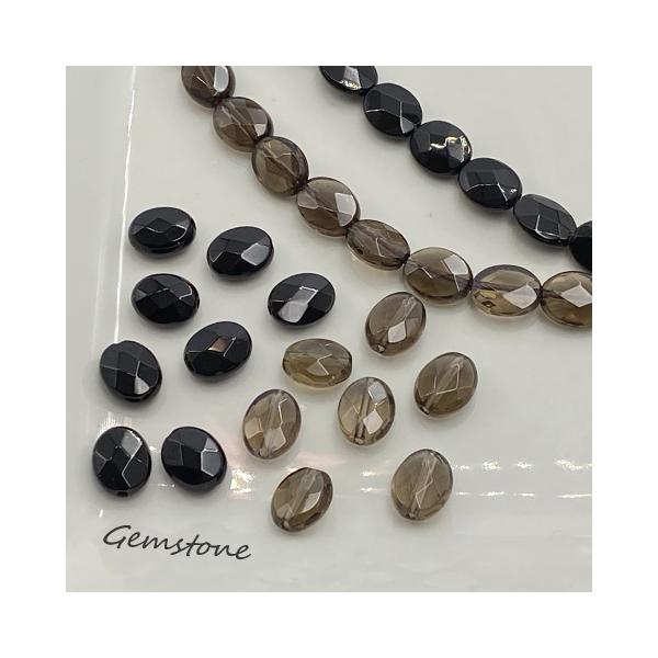 ■商品情報サイズ：8×10mm素材：天然石数量：4個◎スモーキークォーツ大地の力を宿すとされるスモーキークォーツは、心身を安定させ持ち主の精神を安定した方向へ導き、恐怖や不安を解消すると言われています。また、眠っていた潜在能力や直感力を引き...