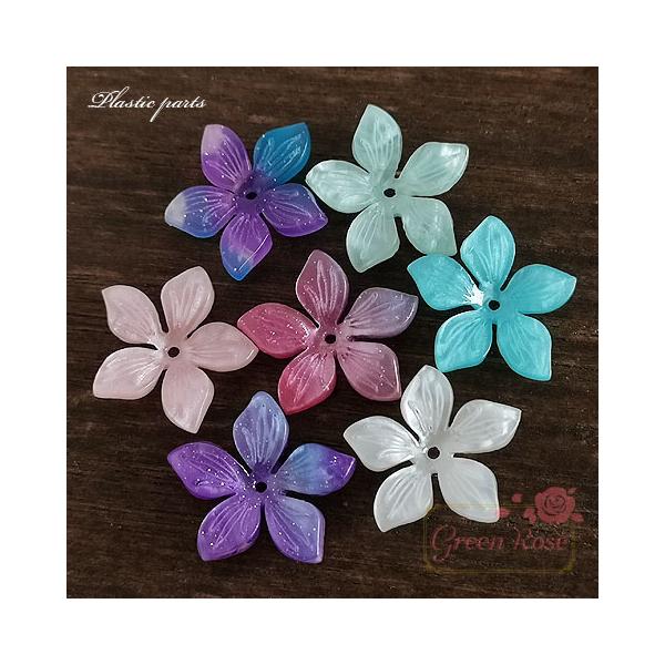 ■商品内容サイズ(縦×横×厚み)：約20×22×3mm程度カラー：画像をご参考ください※グラデＣは3枚目の写真のようにブルー系も入ります。ピンク系とは限りません。素　材：プラスチック数　量：10個※ひとつひとつ手作りのため、かたちには個体差...