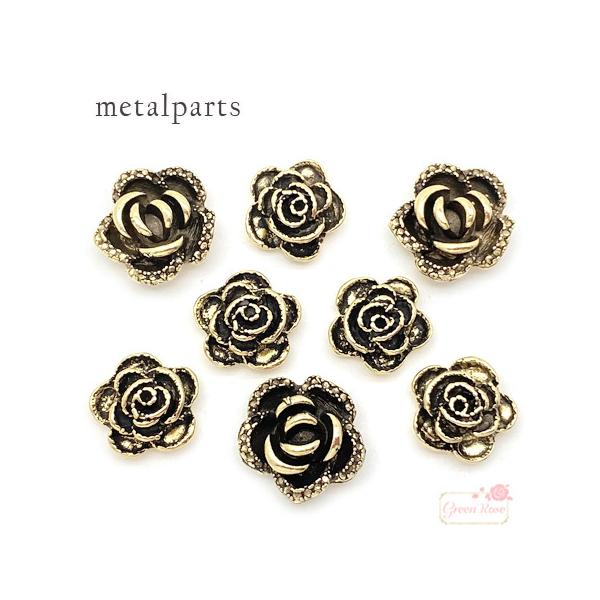 ■商品情報サイズ：直径×厚み小：11×4mm大：13×5.5mm程度カラー：アンティークゴールド素材：金属数量：10個