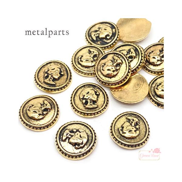 ■商品情報サイズ：直径×厚み：10×2.5mmカラー：アンティークゴールド素材：金属数量：10個