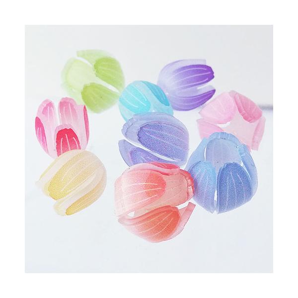 ■商品説明サイズ(縦×直径)：【A】約11×10mm程度、【B】約13×14mm程度素材：プラスチックカラー：画像をご参考ください数　量：2個※ひとつひとつ手作りのため、形に個体差があります。※バリ、多少のキズ等も含まれます。