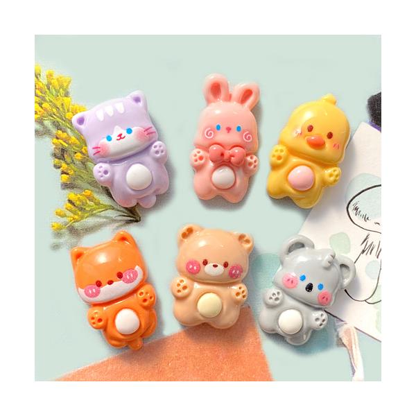 ■商品情報サイズ縦20〜23mm程度横13〜15mm程度厚み7〜9mm程度素材：プラスチック数量：6種2個すつ　12個入り