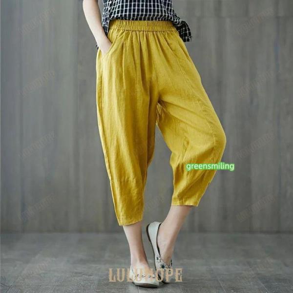 バルーンシルエットフレンチリネンアンクルクロップド サルエルパンツ 旬のボリュームパンツは太すぎず細すぎないバルーンシルエットがおしゃれ ストリート感のある目を惹くサルエルザインが存在感たっぷりで、旬な着こなしを発揮するアンクルパンツ。 サ...