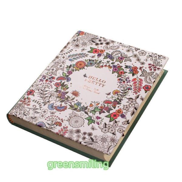 とにかくかわいい！ページを開けば塗り絵のような美しい挿絵入りデザインノートの新登場です。アンティークのようなデザインが魅力的な日記帳です。サイズ・・・約17.5mm×14mm　厚み・・・約2.5cm　ページ数・・・118枚/236ページ　　...