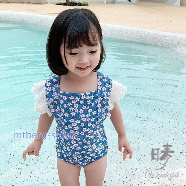 【連携キーワード】：子供水着 キッズ 女の子 ワンピース水着 90 100 110 120 130cm キッズ水着 海 保育園 幼稚園 ジュニア こども 女児 小学生 可愛い おしゃれ トレンド