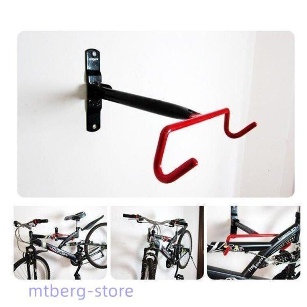 【耐荷重：30kg】壁掛け出来る自転車の重さは約45kgまで、重い自転車でも十分に支え【省スペース】簡単にセットでき、スペースを有効に利用し、収納性も抜群です。ご注意：穴加工が必要です。