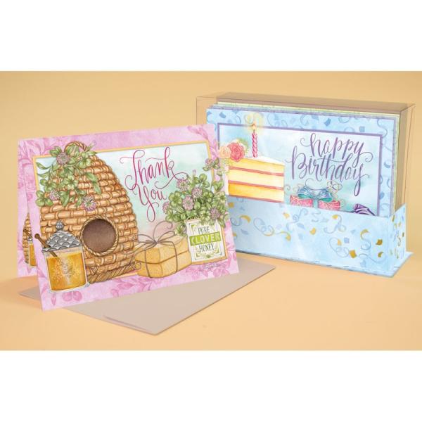 アメリカから直輸入　ラング社 英語 メッセージ/ グリーティングカード 7種類18枚箱入り アバンダン・フレンドシップAbundant Friendship All Occasion Note Cards  Nicole Tamarin● ...