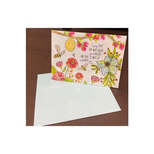 アメリカから直輸入　ラング社 英語 メッセージ/ グリーティングカード 　お見舞いカード＋封筒　セットマルティプル・ブレッシングMultiple Blessings Get Well Card Caroline Simas●Caroline...