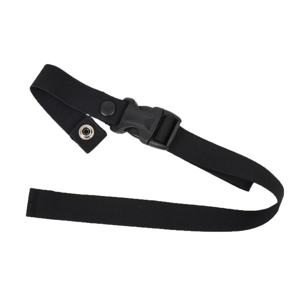 スターナムストラップ（STERNUM STRAP）は安定性を高めるために、ショルダーストラップの間に取り付けます。