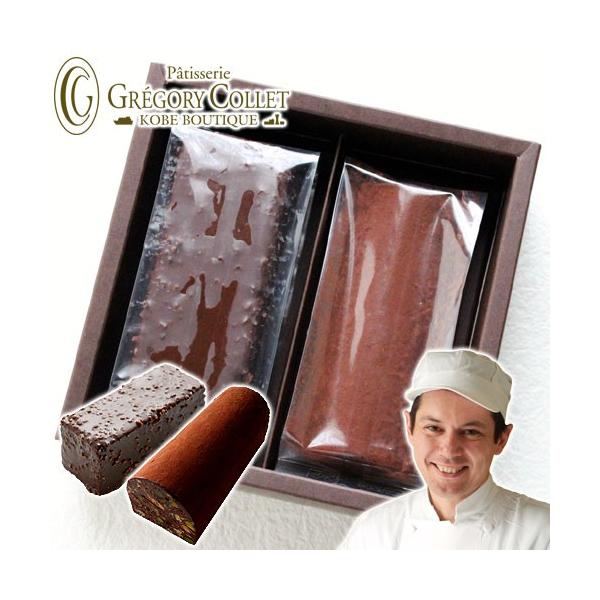 フランス「ヴァローナ社」のビターチョコを使った濃厚なガナッシュに、ドライフルーツやナッツをぎっしり入れたオリジナルの個性派ショコラと、ココナッツを入れたしっとりチョコスポンジを分厚いチョコレートでコーティングしたチョコケーキがセットになりま...