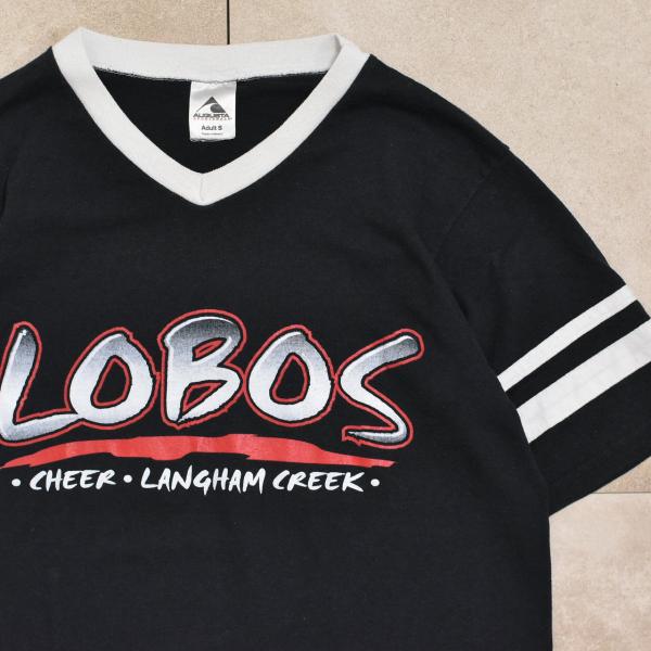 【発売日：2022年07月19日】メンズ Sサイズ 00s オーガスタ ランガム クリーク・チア  フットボールTシャツ アメリカ 古着 ラインデザイン ヴィンテージ  00s AUGUSTA T-shirt【実寸】・着丈 約63cm・身幅...