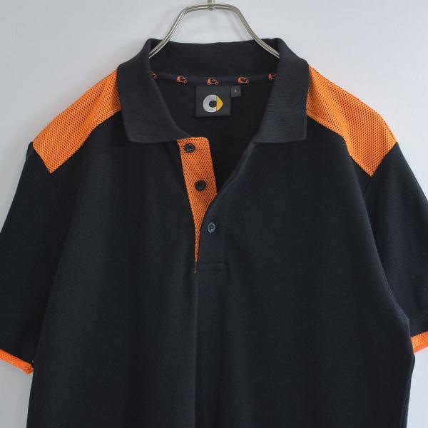 【発売日：2024年04月25日】2007-22 トルコ製 Smart Autmobile スマート メッシュ切替デザイン ポロシャツ 半袖 ダイムラー ベンツメンズLサイズ【実寸】・着丈 約75cm襟付け根から・身幅 約51cm・肩幅 約...