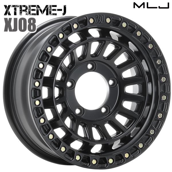 アルミホイール新品 1本MLJ XTREME-J XJ08▼参考適合車種▼JB64ジムニー ☆リアのみ純正キャップ対応■適合車種につきましては道路運送車両法の保安基準に適合する事を保証するものではありません。 　車種やタイヤサイズ各個体差な...
