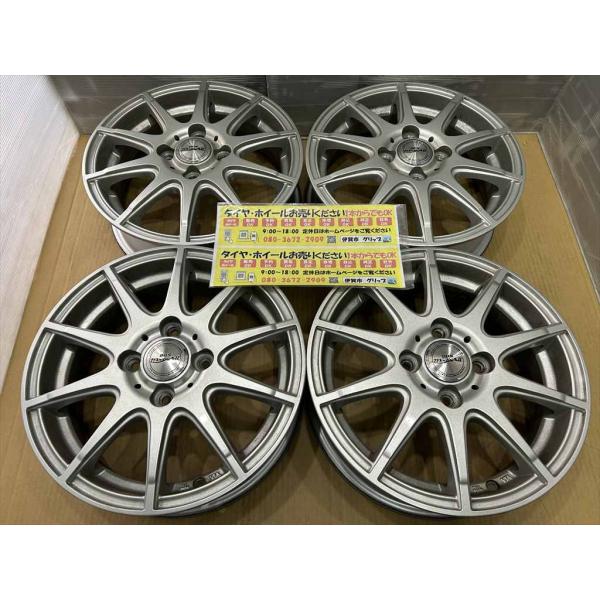 DOS　アルミホイール　14　4.5j　+45　シルバー　系　4穴　100