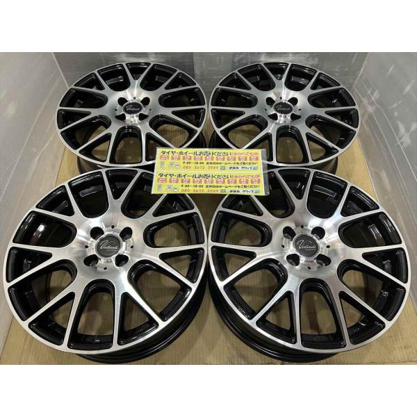 AUTOWAY　Verthandhi　アルミホイール　17　7j　+45　ブラック ポリッシュ　系　4穴　100