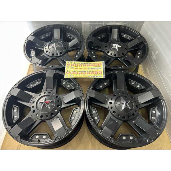 スタースポークアルミホイール　JWL-T規格　20　9j　+25　マットブラック　6穴 139.7