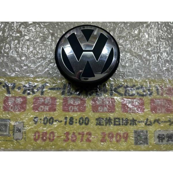 1枚　volkswagen　VW　純正ホイールキャップ 3B7601171　ブラック　ポリッシュ　系　直径/ツメ径：66 / 59