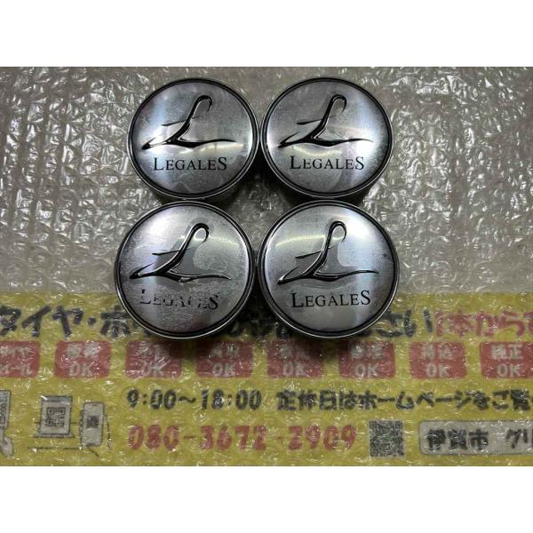4枚　LEGALES　センターキャップ　C-030A　ポリッシュ　直径/ツメ径：59.8 / 57.6