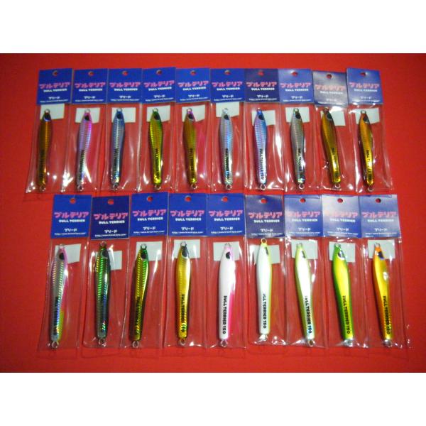 『もっとジグで真鯛釣れないか？』から始まったブルテリアの開発。2011年に発売したテリア、その微波動を強波動にする事で潮の緩い状況でも、更には低速域でもアクションさせる事に成功した。左右対称の後方重心こそが泳力が弱いベイトの動きを最も演出で...