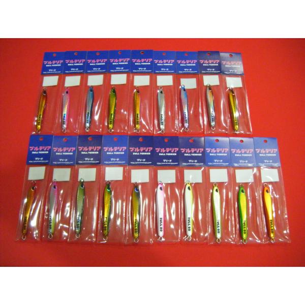 『もっとジグで真鯛釣れないか？』から始まったブルテリアの開発。2011年に発売したテリア、その微波動を強波動にする事で潮の緩い状況でも、更には低速域でもアクションさせる事に成功した。左右対称の後方重心こそが泳力が弱いベイトの動きを最も演出で...