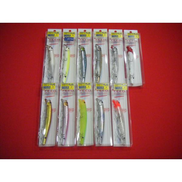 CONTACT FEED SHALLOW 128+Type:　 FloatingLength: 128mmWeight: 21gHook:　 ST46 #4Ring:　 #3128は、ノーマルモデルに2.5gウェイトをプラス。飛距離アップは...