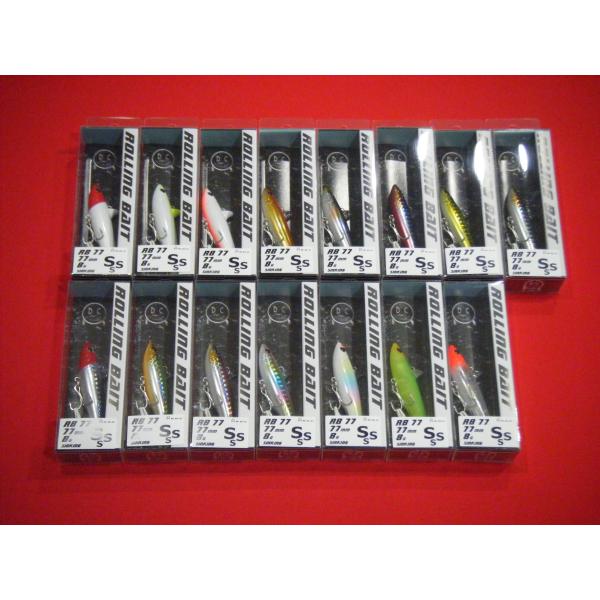 ローリングベイト77mm スーパースローシンキングType:　 Super Slow SinkingLength: 77mmWeight: 8gHook:　 ST46 #6Ring:　 #3カラーPWレッドヘッドPWチャートバックPWオレン...