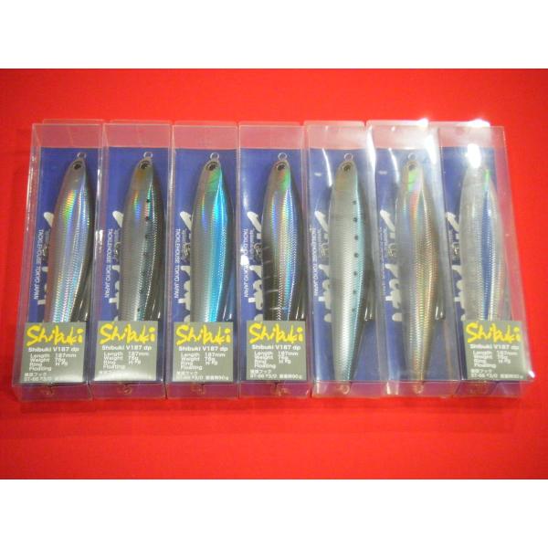 Shibuki V186dp(dp = ダイビングモデル)*本体・スプリットリングのみでフックは別売(下記カッコ内ウエイトは推奨のST-66 #3/0装着時) Type: FloatingLength: 187mmWeight: 76g(9...