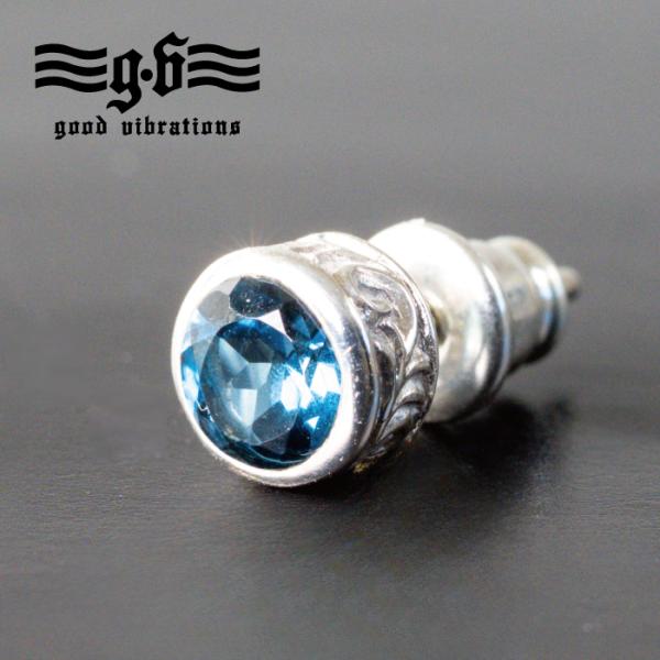 ■ブランド名：Good Vibrations■モチーフの横幅：約 ６mm■モチーフの縦幅：約 6mm■重さ：約 0.9g■素材：silver 925、天然石：トパーズ（ロンドンブルートパーズ）■付属品：オリジナル巾着、ブランドカード【商品特...