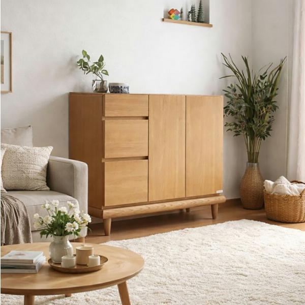 ■商品の大きさ /SIZE （単位：ミリ/mm）幅927　奥行350　高さ800/700【右側収納部の内寸】(配線口有り)　幅約555 奥行約275 高さ約610mm【引き出しの内寸】　上段・幅約245 奥行約270 高さ約93mm　中段・...