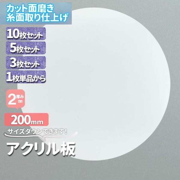 <サイズ>厚み2ｍｍ直径200ｍｍサイズダウン可能[備考]ハンドメイドフィギュア台　蓋　テラリウム　アクリルプレート　ハンドメイド　ネームプレートなど※火のそばでの使用はご遠慮下さい。オーダーカットをご希望の先は※受注生産品です...