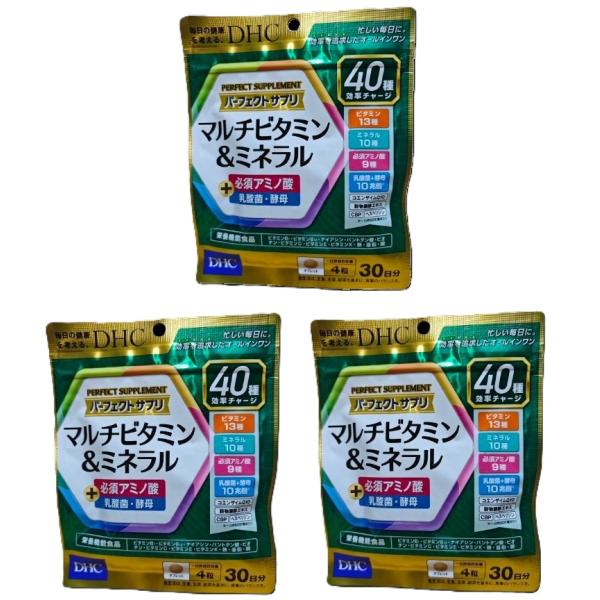 DHC パーフェクトサプリ マルチビタミン＆ミネラル 30日 120粒 3個セット毎日の食生活を見直したい方に取り入れやすい、DHCの「パーフェクト サプリ マルチビタミン＆ミネラル 30日分」です。ビタミン・ミネラルをはじめ、複数の成分を...