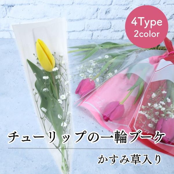 花 卒園 卒業 チューリップの一輪 ブーケ  花 1輪 1本 一輪 一本 1輪の花 花束 ラッピング 花言葉 意味 思いやり 幸福 春 季節 チューリップ ピンク イエロー 生花 切り花 切花 卒園式 卒業式 成人式 通販 イベント 送別 ...