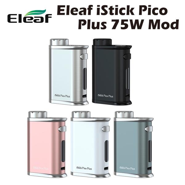 定番の名機Eleaf iStick Picoの後継機Pico Plus 75Wです。独自のドライバーンプロテクションを搭載しています。（Eleaf EC-A Coil使用時有効）直径25mmまでのアトマイザーに対応しています。USB Typ...