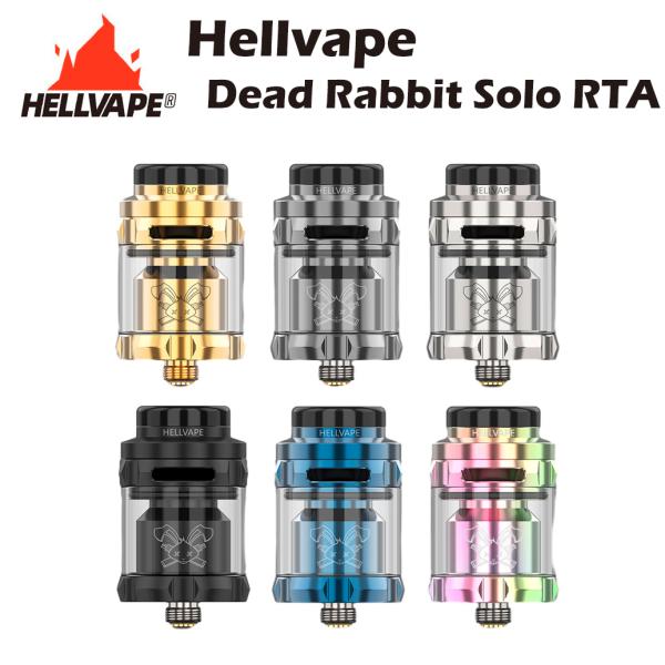 コンパクトなシングルコイル爆煙RTAアトマイザー Dead Rabbit Solo RTAです。Dead Rabbit RTAのデュアルコイルとは異なるシングルコイルを採用し小型化しています。ポストレスデッキは時計回りと反時計回りの両方のコ...
