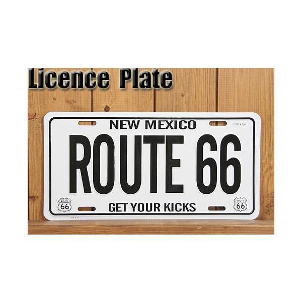 アメリカ黄金期の主要幹線 ROUTE66 の経由都市NEW MEXICOのGET YOUR KICKSメモリアルなライセンスプレート。ダッシュボードに乗っけると雰囲気ですね。アメリカンテイスト満点でインテリアとしても壁などに飾ると雰囲気抜群...