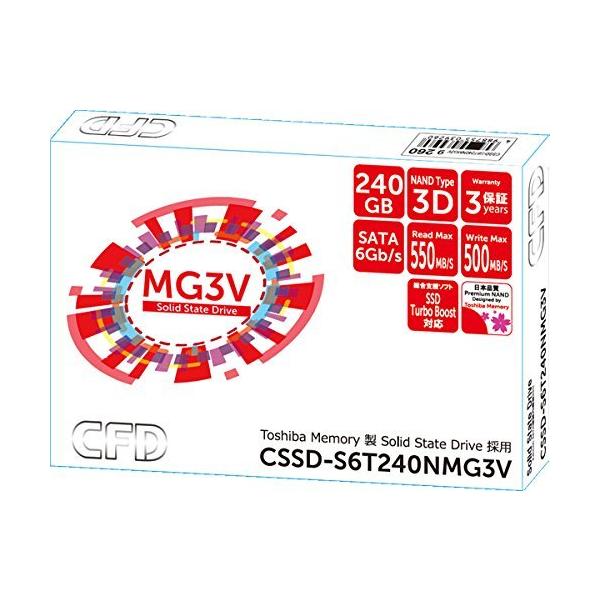 （中古品）CFD販売 内蔵SSD SATAタイプ CSSD-S6T240NMG3V 240GB (東芝製SSD採用)商品写真はサンプル写真となっております。写真の商品が届くわけでは御座いません。用途機能として最低限の付属品はお送りいたします...