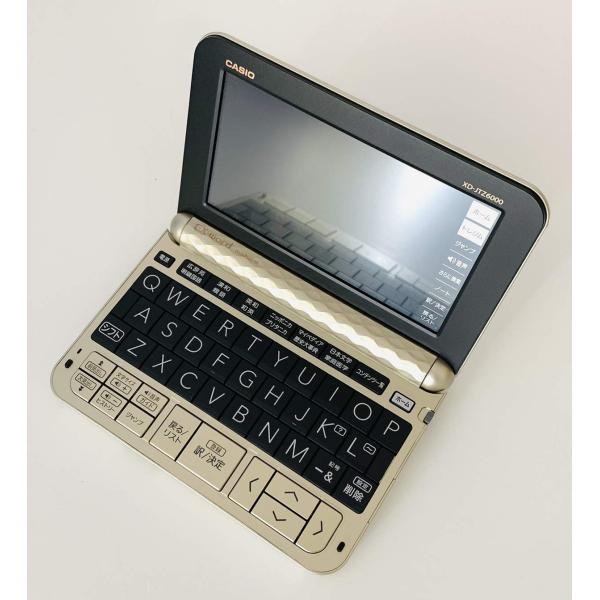 （中古品）CASIO ジャパネット限定 電子辞書 XD-JTZ6000GD商品写真はサンプル写真となっております。写真の商品が届くわけでは御座いません。用途機能として最低限の付属品はお送りいたしますが取扱説明書、リモコン等含まれていない場合...