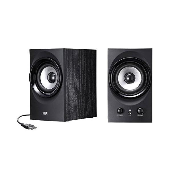 （中古品）サンワサプライ ハイパワーUSBスピーカー 25.6W出力 低音強化パッシブラジエーター搭載 ブラック MM-SPU9BK商品写真はサンプル写真となっております。写真の商品が届くわけでは御座いません。用途機能として最低限の付属品は...