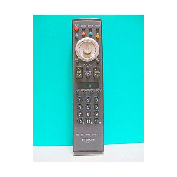 （中古品）日立 テレビリモコン C-RL1商品写真はサンプル写真となっております。写真の商品が届くわけでは御座いません。用途機能として最低限の付属品はお送りいたしますが取扱説明書、リモコン等含まれていない場合もございます。＊写真に対し付属品...